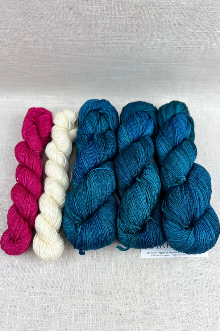 Malabrigo Arroyo - Ocean Rosehip Tea Kit – Unwind Yarn Studio